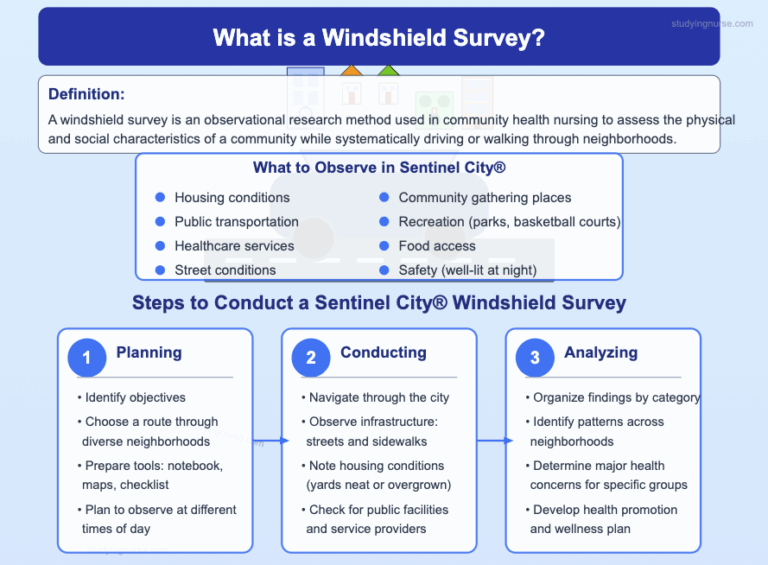 Windshield Survey Nursing Examples | 2 Useful Windshield survey examples