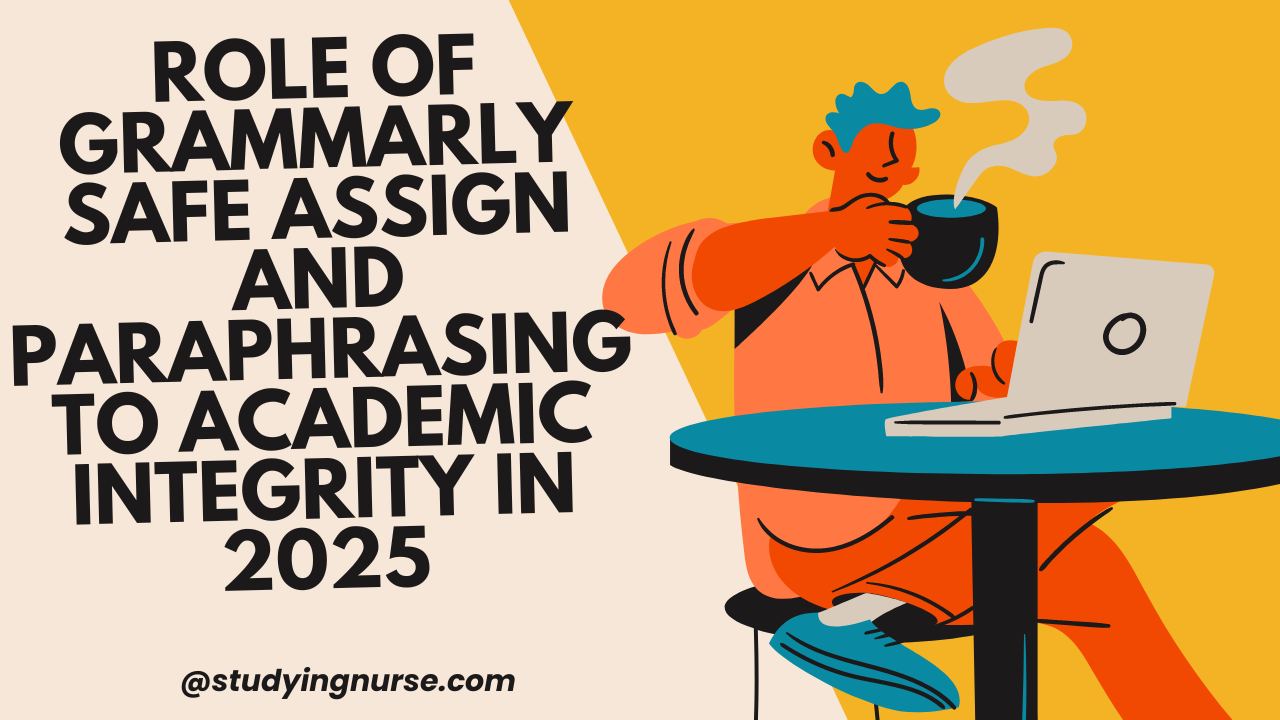 Role of Grammarly Safe assign and paraphrasing to academic integrity in ...