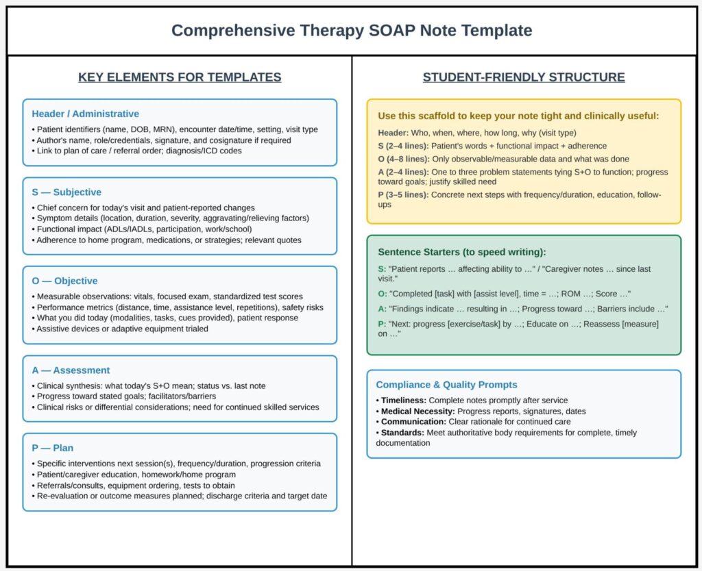 Therapy SOAP Note Example and Template 2025